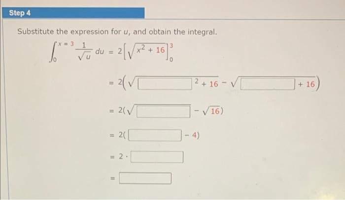 Solved Step 3 Apply the power rule of integration. x = 3 1 X | Chegg.com