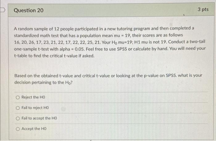 Solved A random sample of 12 people participated in a new | Chegg.com