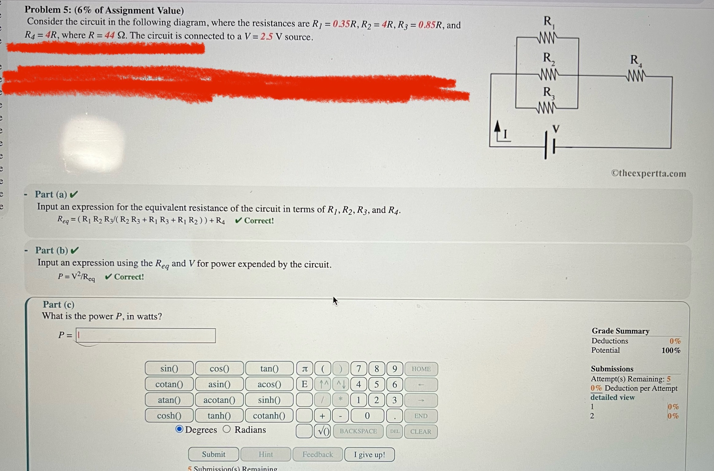 Solved Problem 5: (6% ﻿of Assignment Value)Consider the | Chegg.com