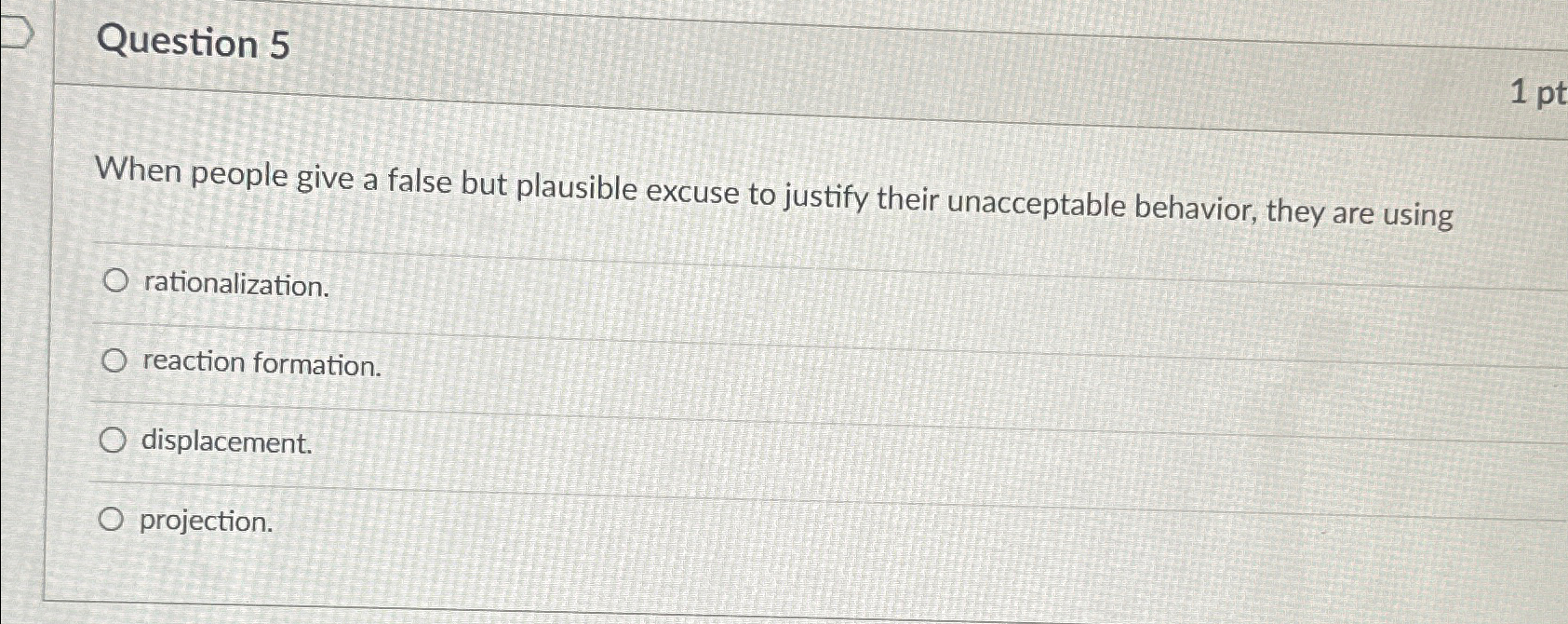 Solved Question 5When people give a false but plausible | Chegg.com