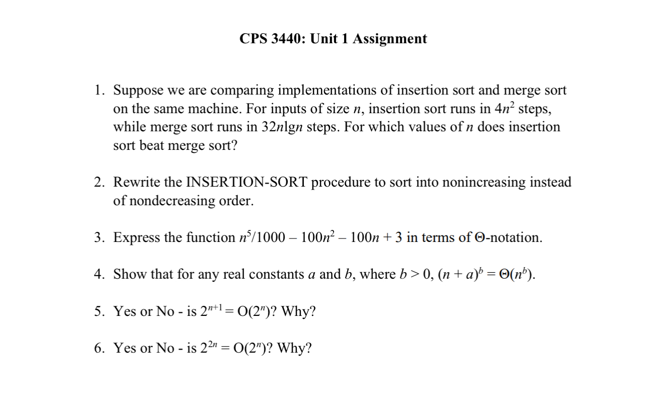 Solved Suppose we are comparing implementations of insertion | Chegg.com Solved Suppose we are comparing implementations of insertion | Chegg.com