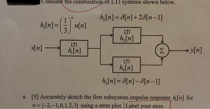 Solved Consider the combination of LTT systems shown below. | Chegg.com