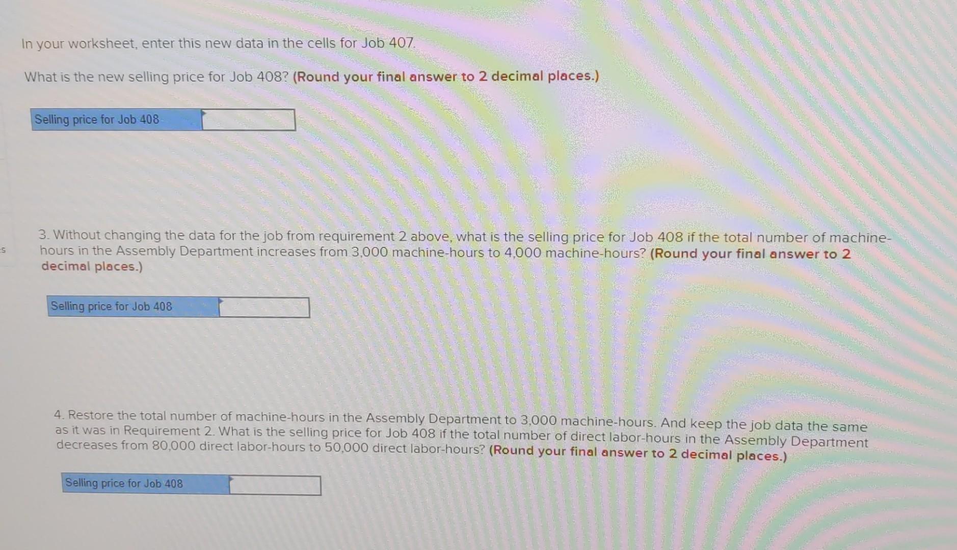 Solved 1 Chapter 2: Applying Excel 2. 3 4 Data Markup on job | Chegg.com