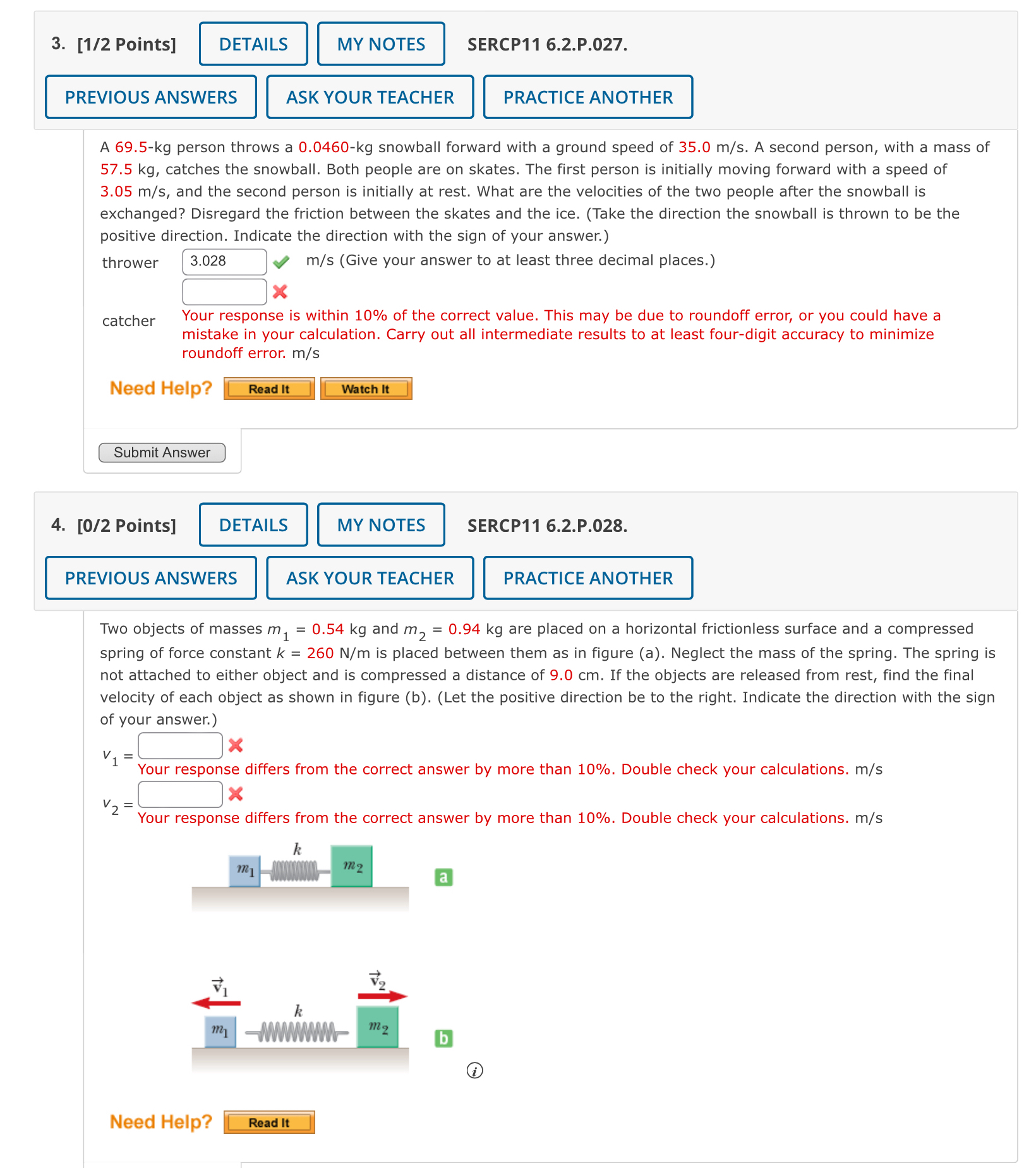 Solved [1/2 ﻿Points]SERCP11 6.2.P.027.A 69.5-kg ﻿person | Chegg.com