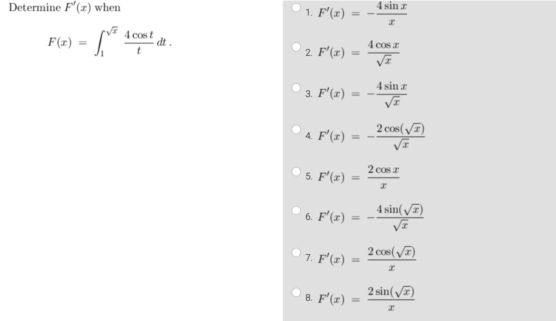 Solved Determine F'(x) | Chegg.com