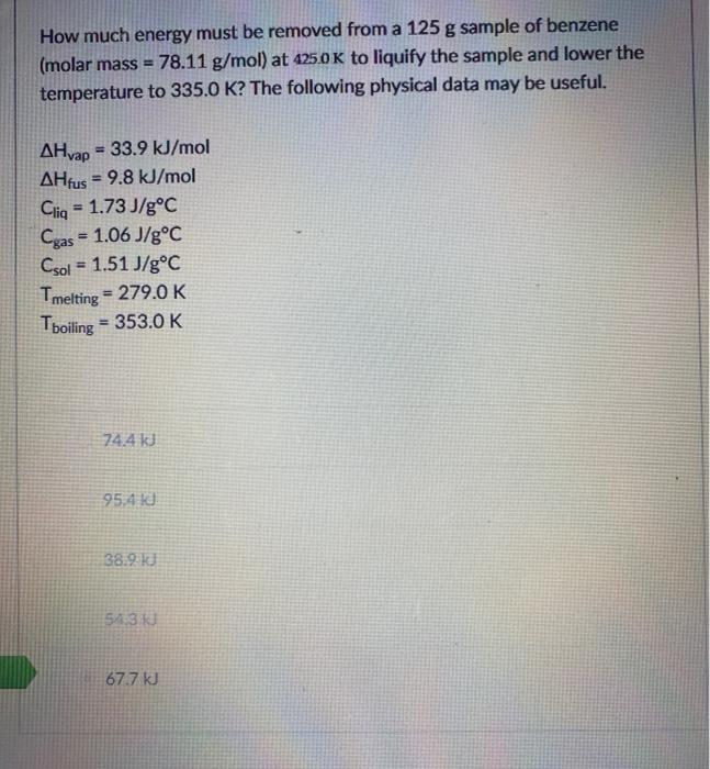 Solved Why do we have to use delta Hvap? What purpose does | Chegg.com