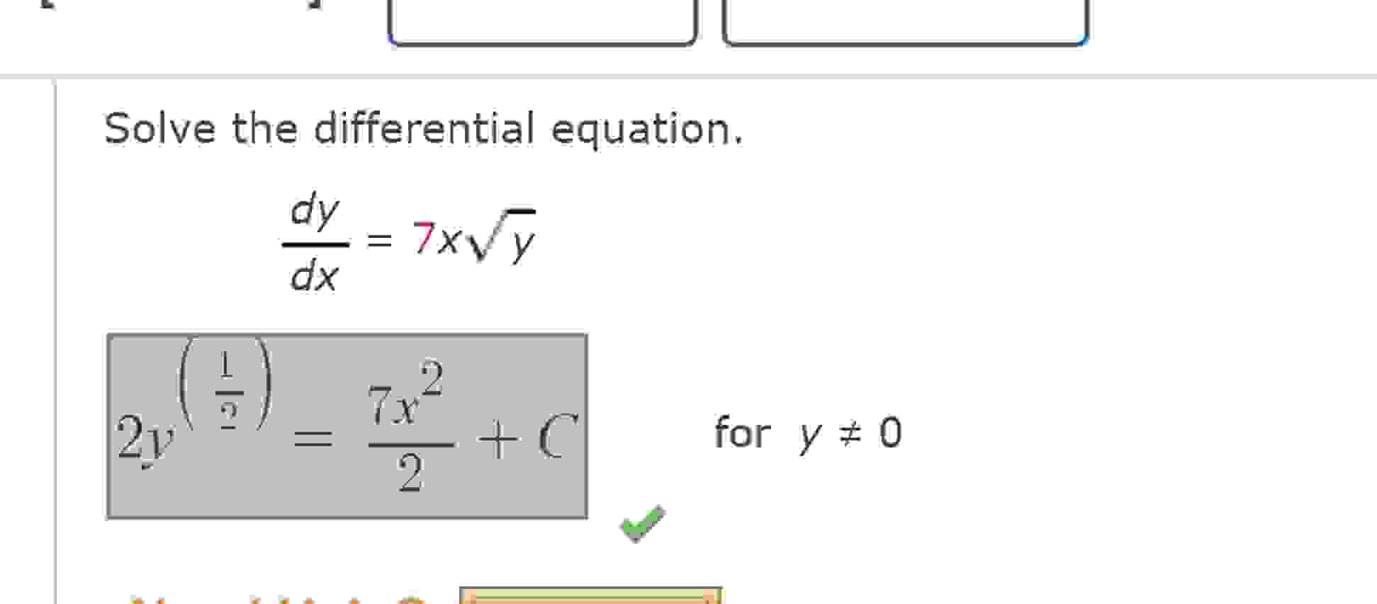 Solved Solve the differential | Chegg.com