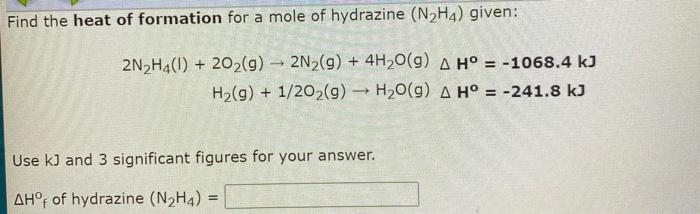 Solved Use the values of AH°F given below to calculate | Chegg.com