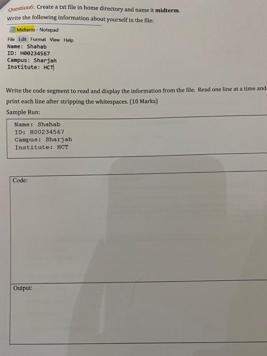 Solved Question4: Write a Python Program, which input a | Chegg.com