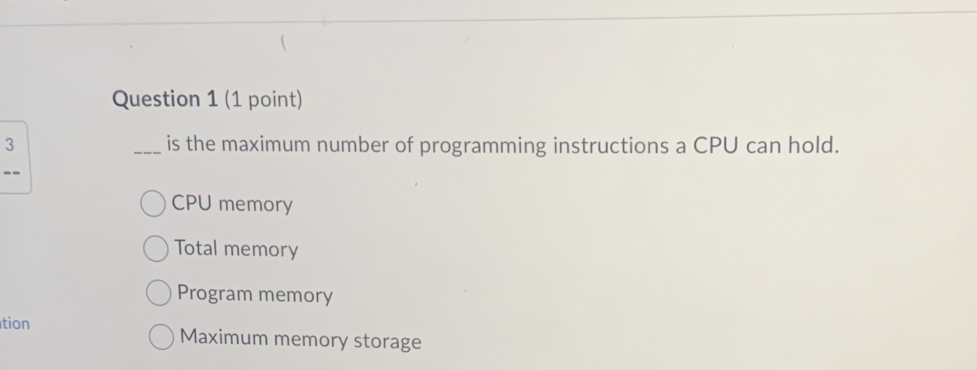 Solved Question 1 (1 ﻿point)q, ﻿is the maximum number of | Chegg.com