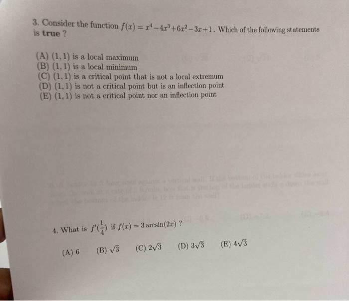 Solved 1. What is the domain of the function | Chegg.com
