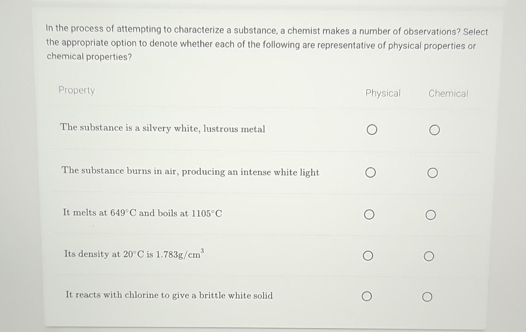 Solved In the process of attempting to characterize a | Chegg.com