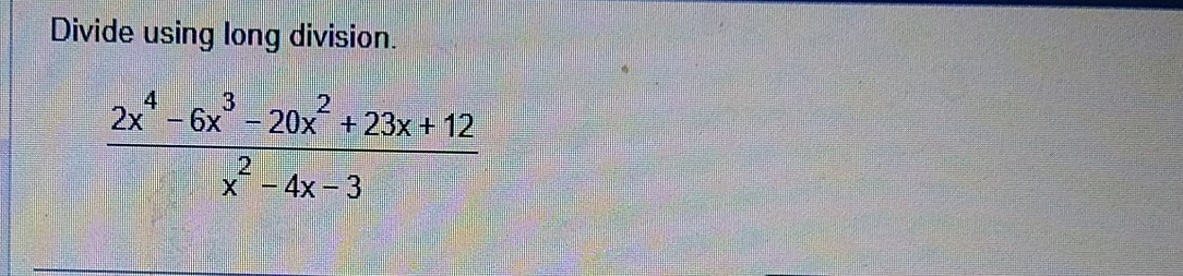 Solved Divide using long | Chegg.com