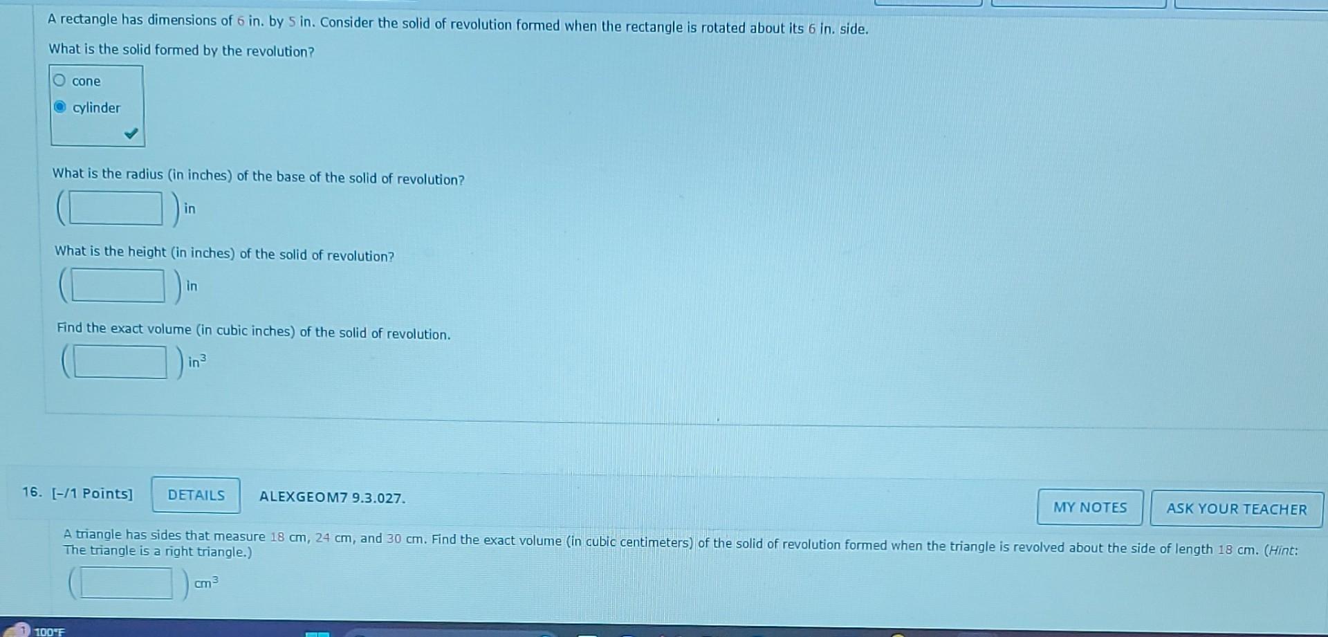 Solved A rectangle has dimensions of 6 in. by 5 in. Consider | Chegg.com