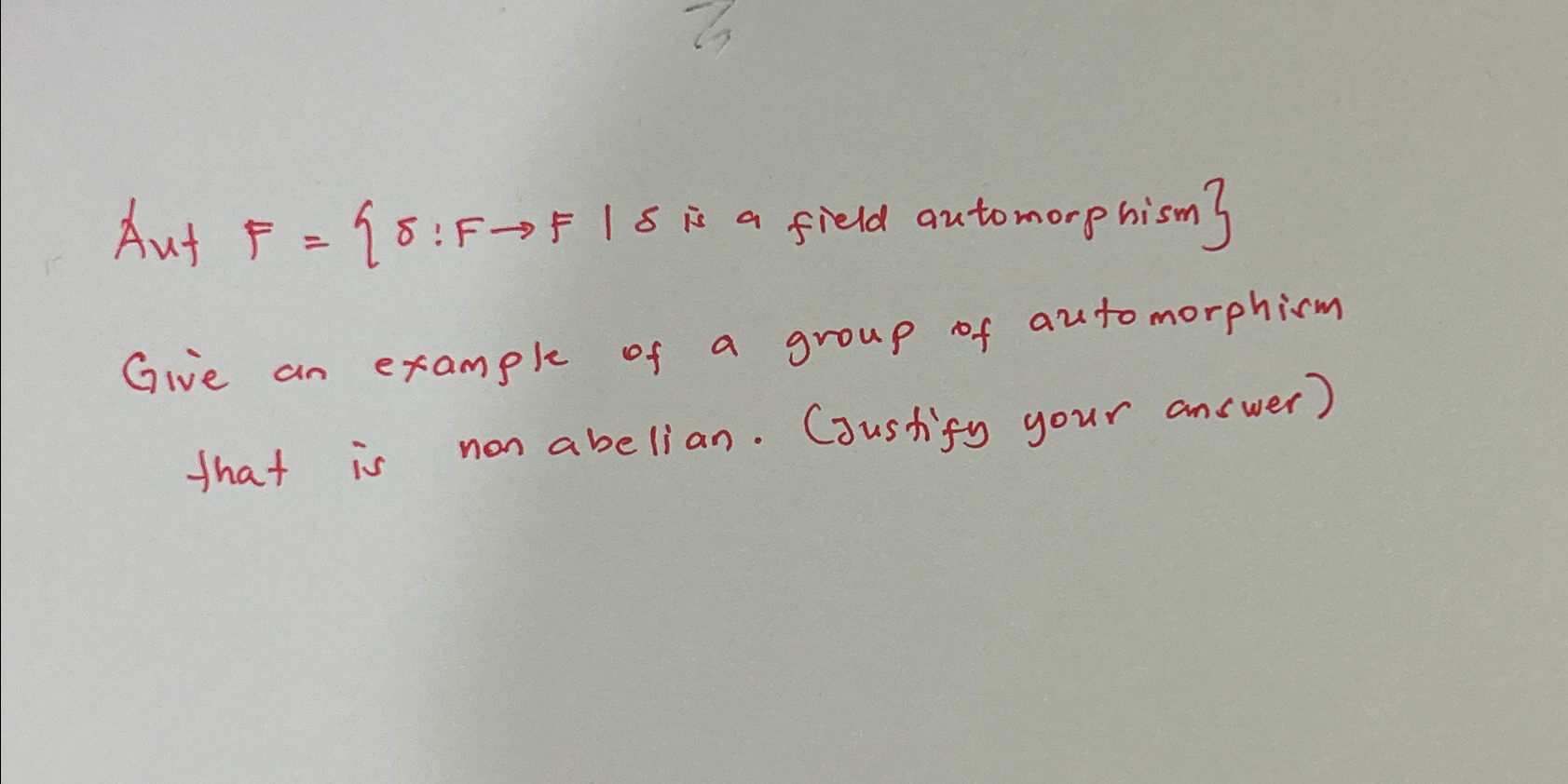 Solved Aut is a field automorphism | Chegg.com