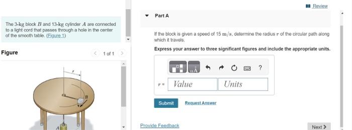 Solved The 3.kg block B and 13−kg cylinder A are connected | Chegg.com
