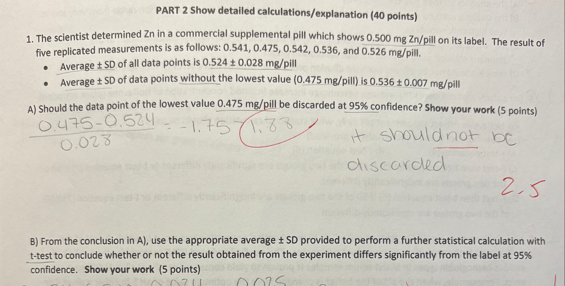 Solved PART 2 ﻿Show detailed calculations/explanation ( 40 | Chegg.com