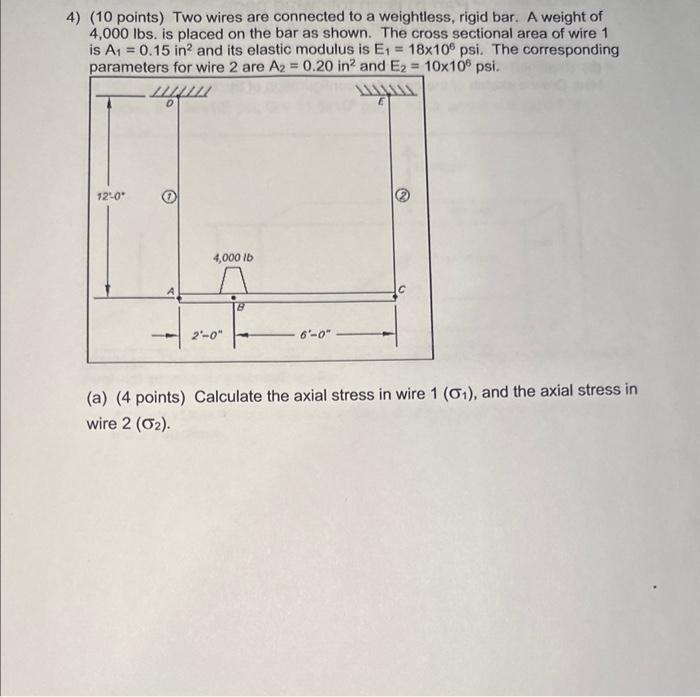 Solved 4) (10 points) Two wires are connected to a | Chegg.com