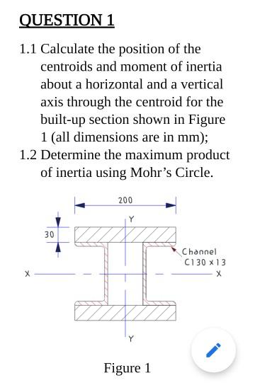 Solved QUESTION 1 1.1 Calculate the position of the | Chegg.com