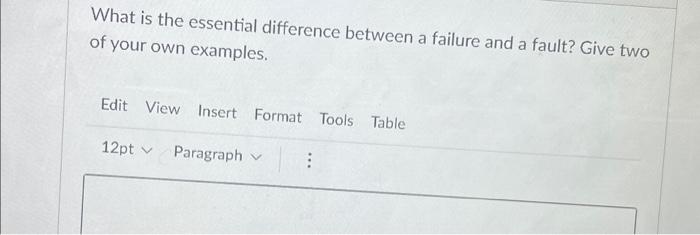 Solved What is the essential difference between a failure | Chegg.com