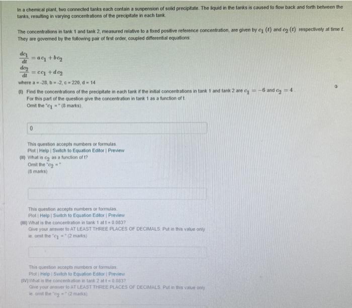 Solved Two pressure vessels in a plant are connected by a | Chegg.com