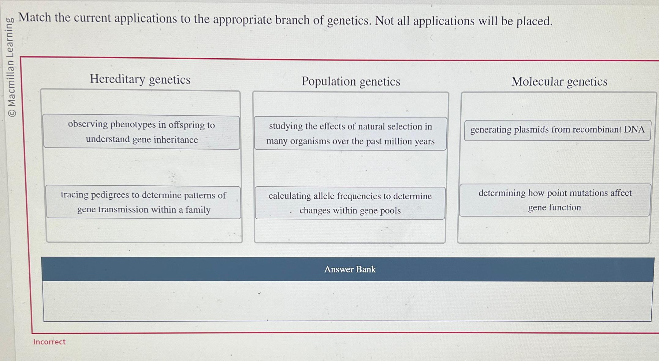 Solved Match the current applications to the appropriate | Chegg.com