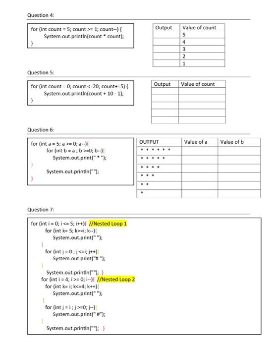 Solved Question 1: Question 2: int weeks =2; int days =3; // | Chegg.com