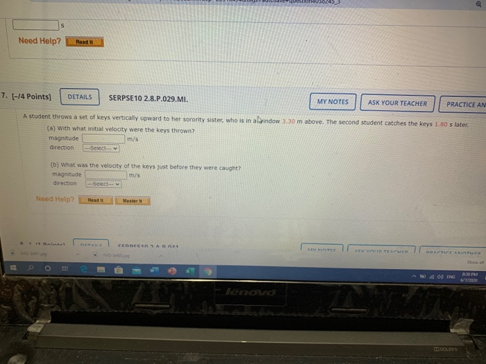 Solved Need Help? Read it 7. [-14 Points) DETAILS SERPSE 10 | Chegg.com Solved Need Help? Read it 7. [-14 Points) DETAILS SERPSE 10 | Chegg.com