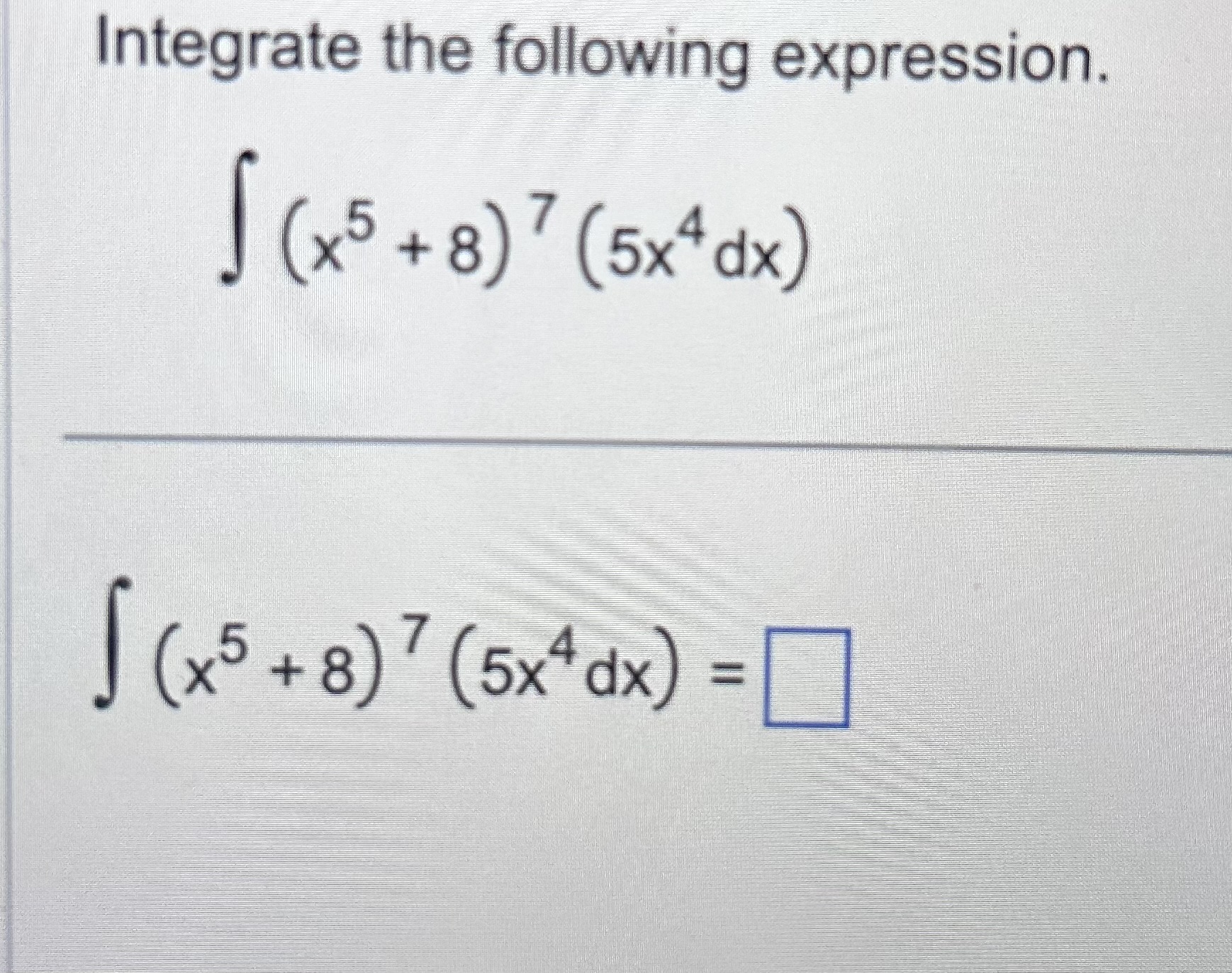 Solved Integrate the following | Chegg.com