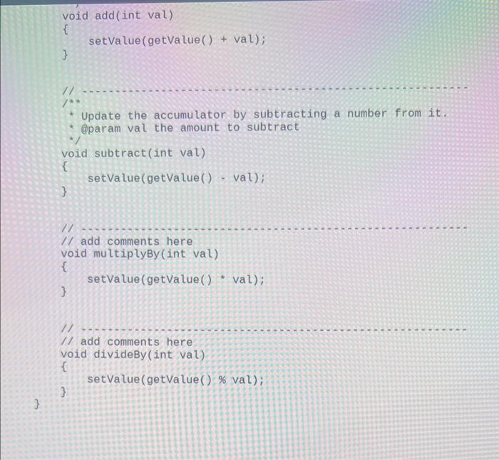 Solved Can you please add in the test cases like the comment | Chegg.com
