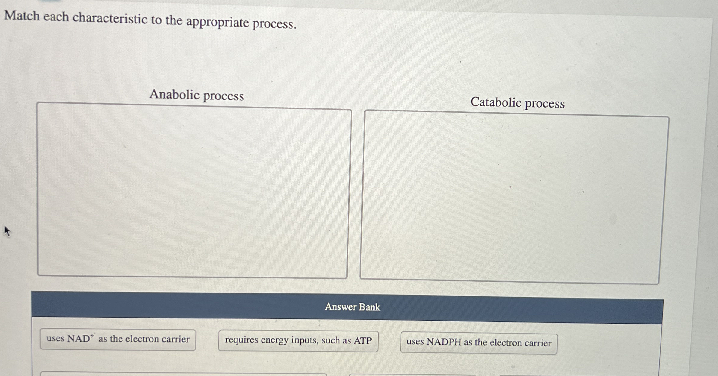 High Quality SOLUTION Match each characteristic to the appropriate | Chegg.com
