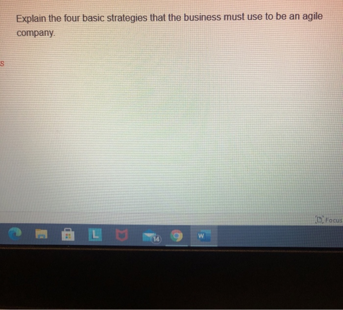 Solved Explain the four basic strategies that the business | Chegg.com