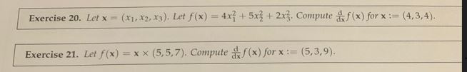 Solved Exercise 20. ﻿Let x=(x1,x2,x3). ﻿Let | Chegg.com