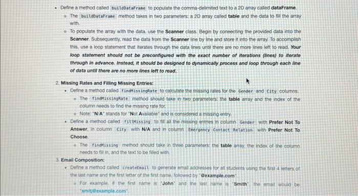 Solved This assignment is to develop a Java class named | Chegg.com