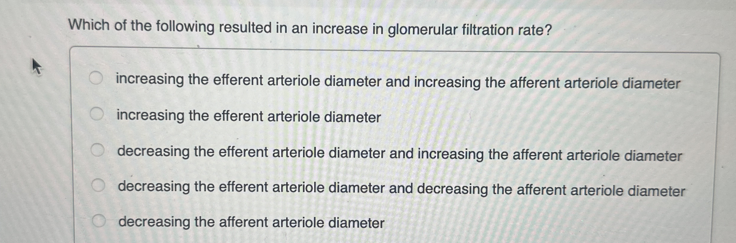 Solved Which of the following resulted in an increase in | Chegg.com