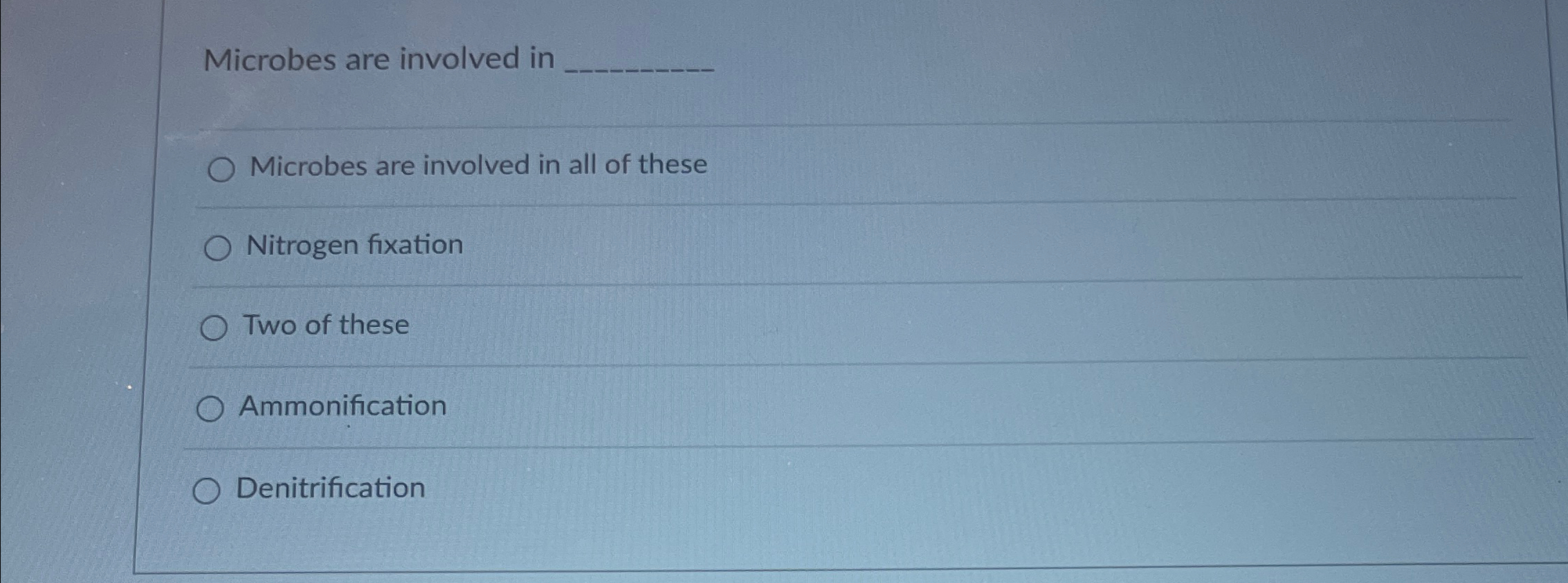 Solved Microbes are involved in Microbes are involved in | Chegg.com