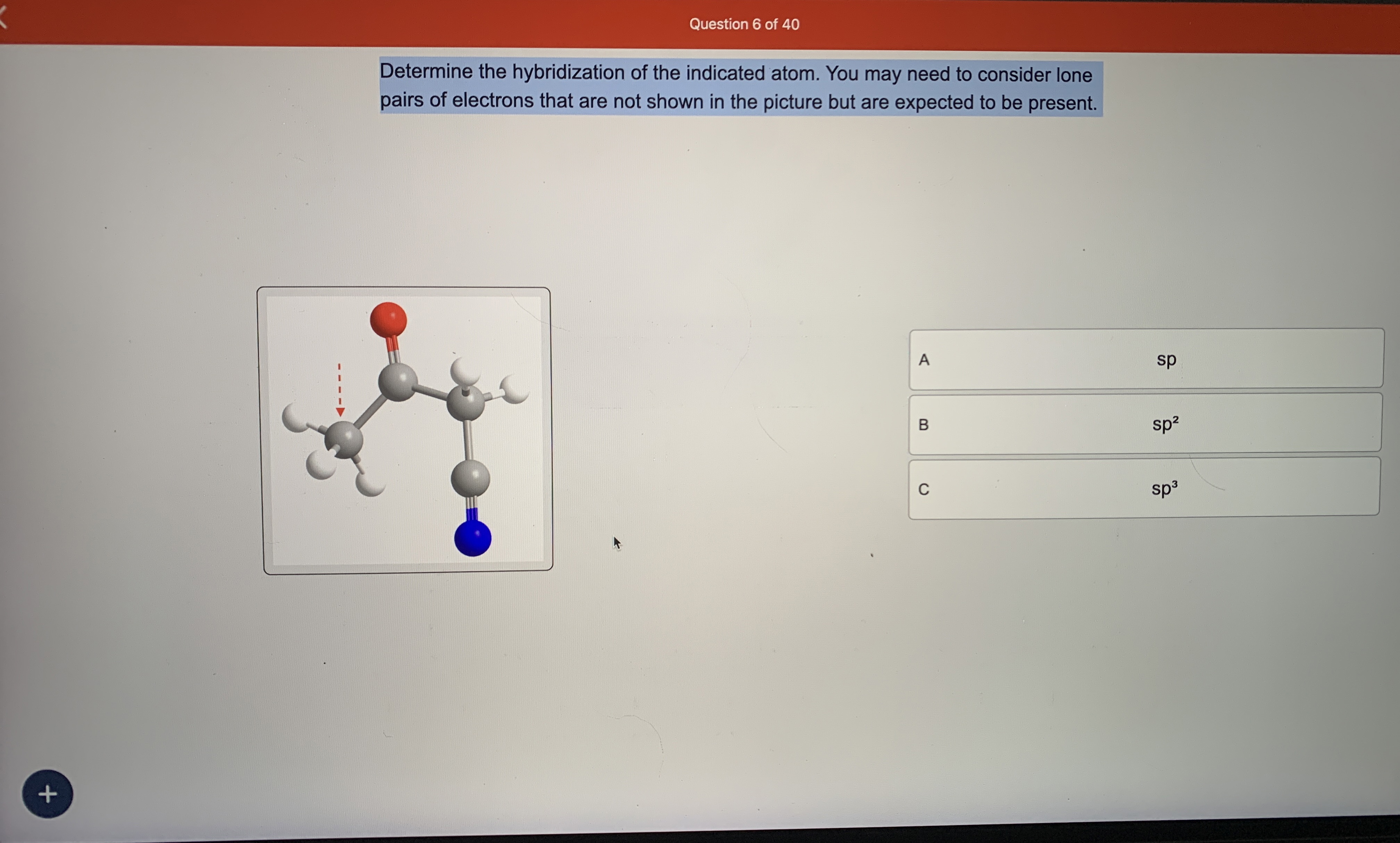 Solved Determine the hybridization of the indicated atom. | Chegg.com