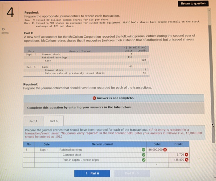 Solved Return to question Required: Prepare the appropriate | Chegg.com