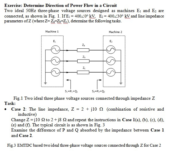 Solved Exercise: Determine Direction of Power Flow in a | Chegg.com