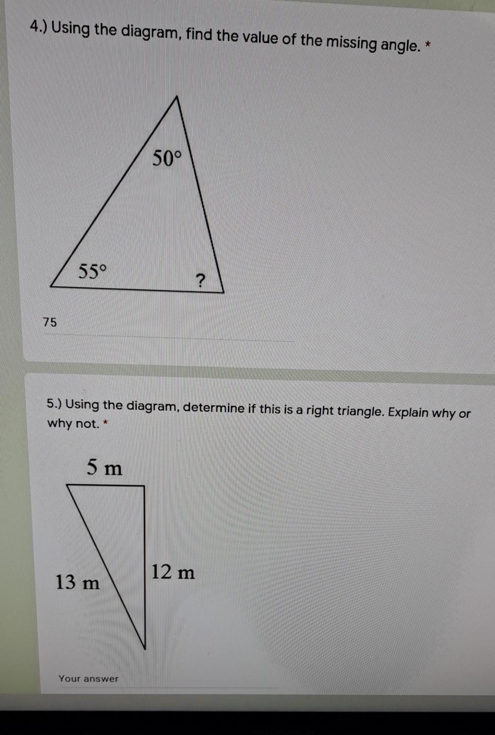Solved 1.) Using the diagram. find the missing side length. | Chegg.com