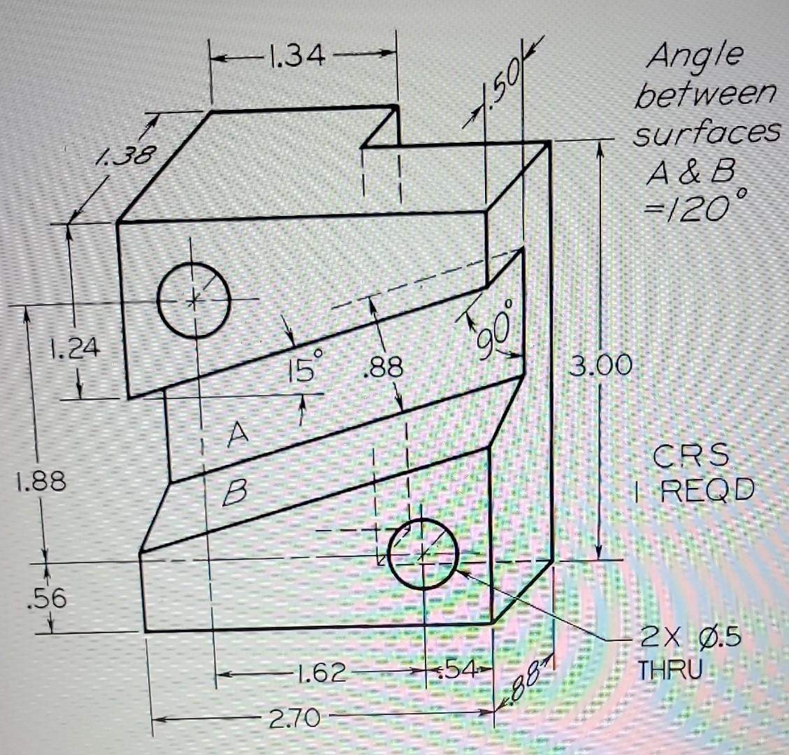Solved Given the isometric view create the front, top, and | Chegg.com