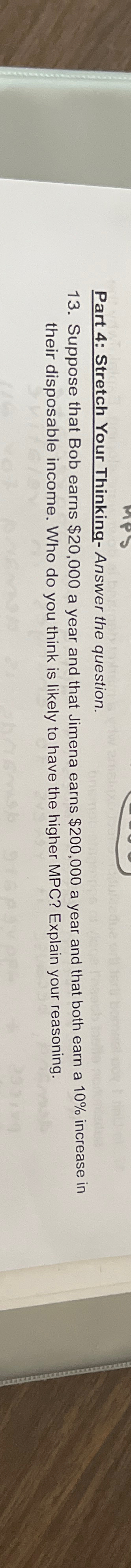 Solved Part 4: Stretch Your Thinking- ﻿Answer the | Chegg.com