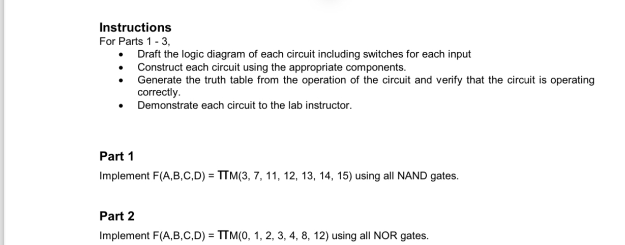 Solved please only part 2For Parts 1 - 3,Draft the logic | Chegg.com