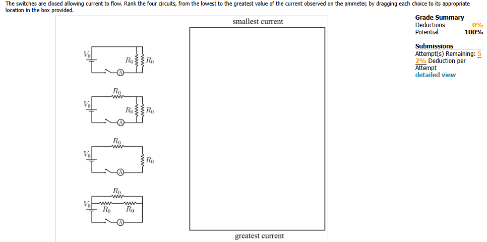 Solved The switches are closed allowing current to flow. | Chegg.com
