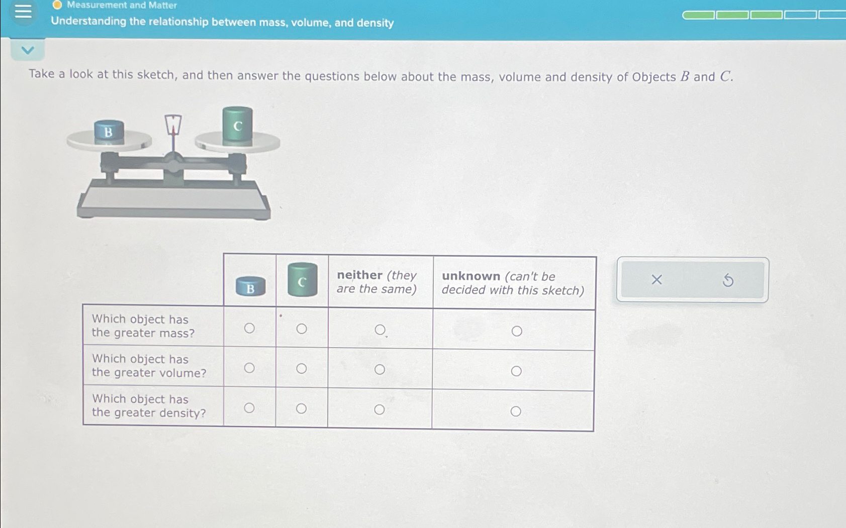 Solved Measurement and MatterUnderstanding the relationship | Chegg.com