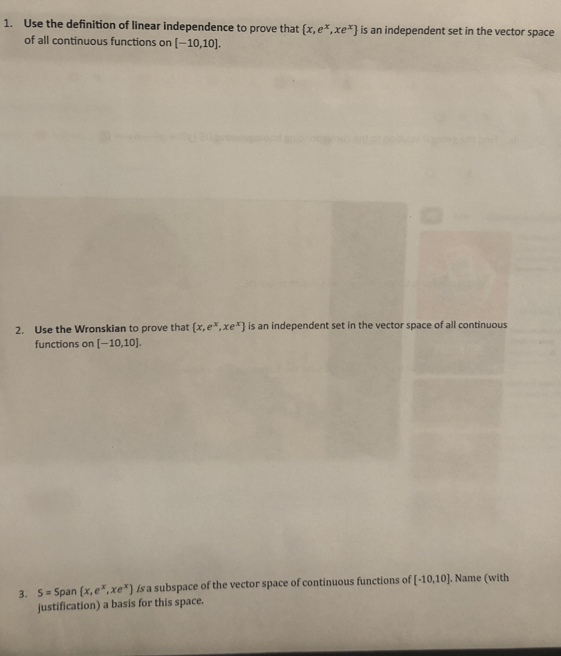 Solved Use the definition of linear independence to prove | Chegg.com