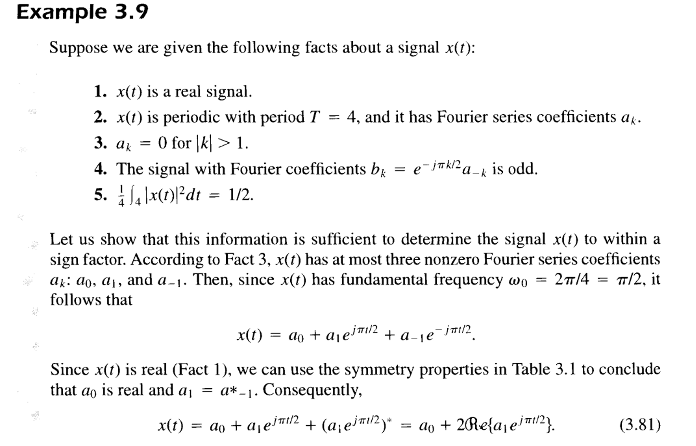 Solved [signals and systems] - ﻿C.T Fourier Serieswhy | Chegg.com