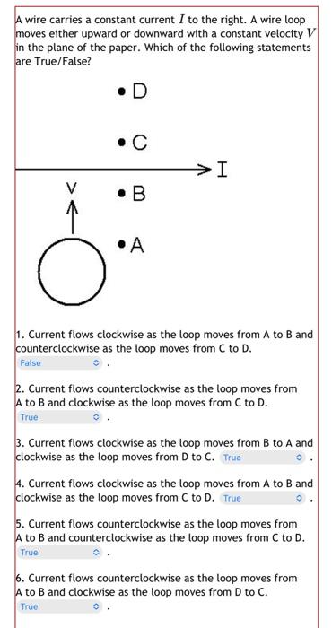 Solved A wire carries a constant current I to the right. A | Chegg.com