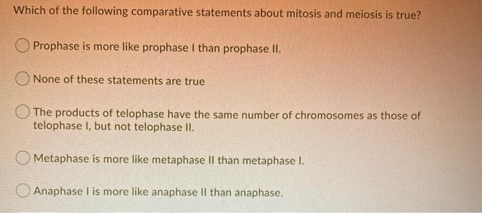 Solved Which of the following comparative statements about | Chegg.com