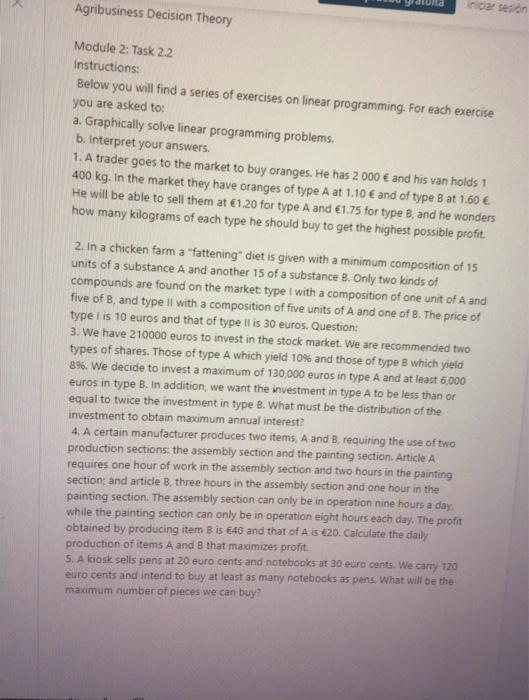 Solved Module 2: Task 2.2 instructions: Below you will find | Chegg.com